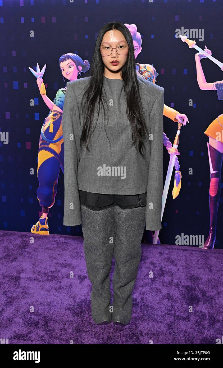 Hollywood, USA. 16th June, 2025. Audrey Nuna arriving to Netflix's “K ...