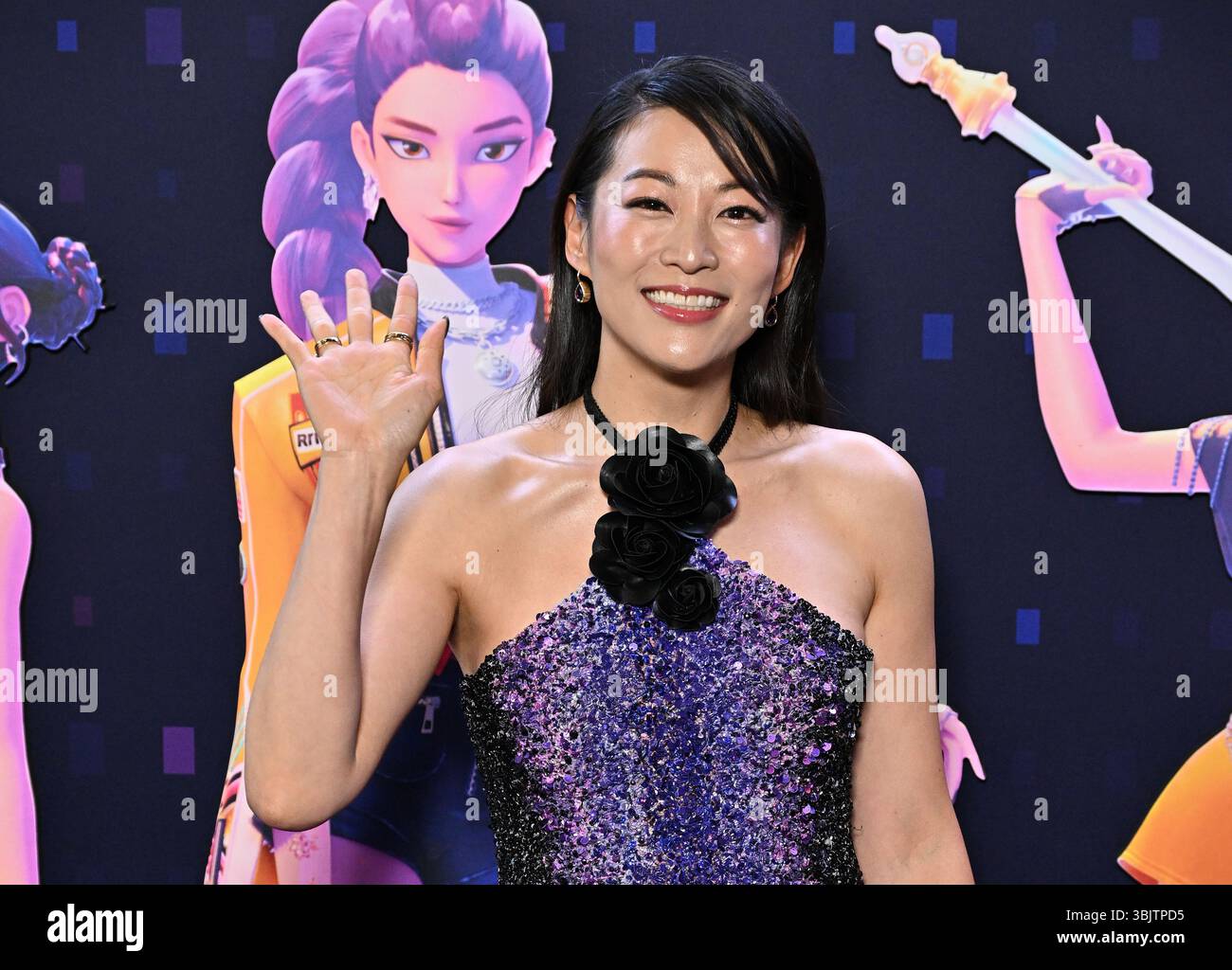 Hollywood, USA. 16th June, 2025. Arden Cho arriving to Netflix's “K-Pop ...