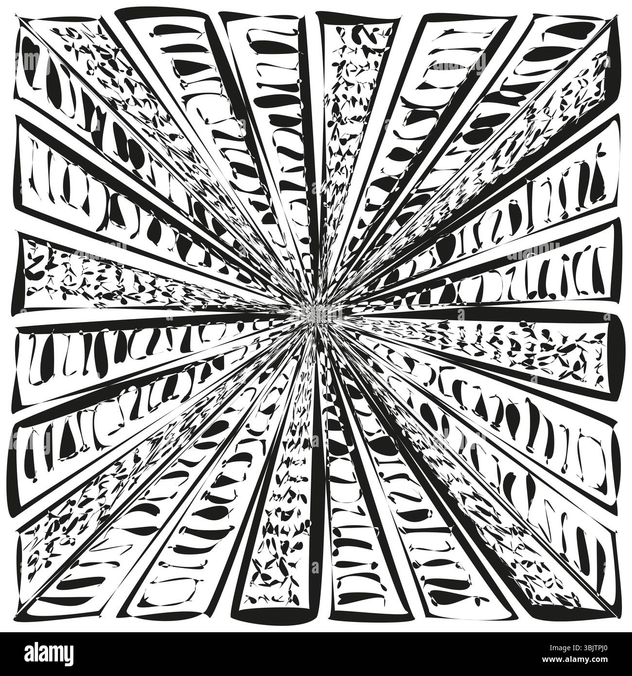 Radial burst lines. Starburst vector form. Abstract energy shape ...