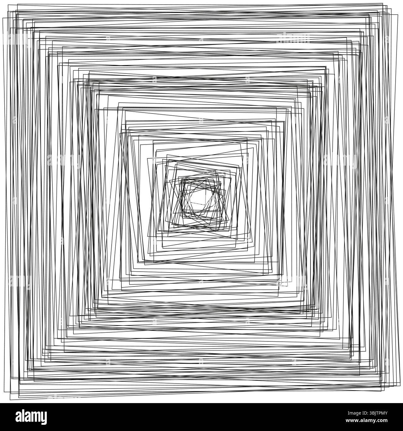 Concentric squares pattern. Geometric frame design. Vector nested ...