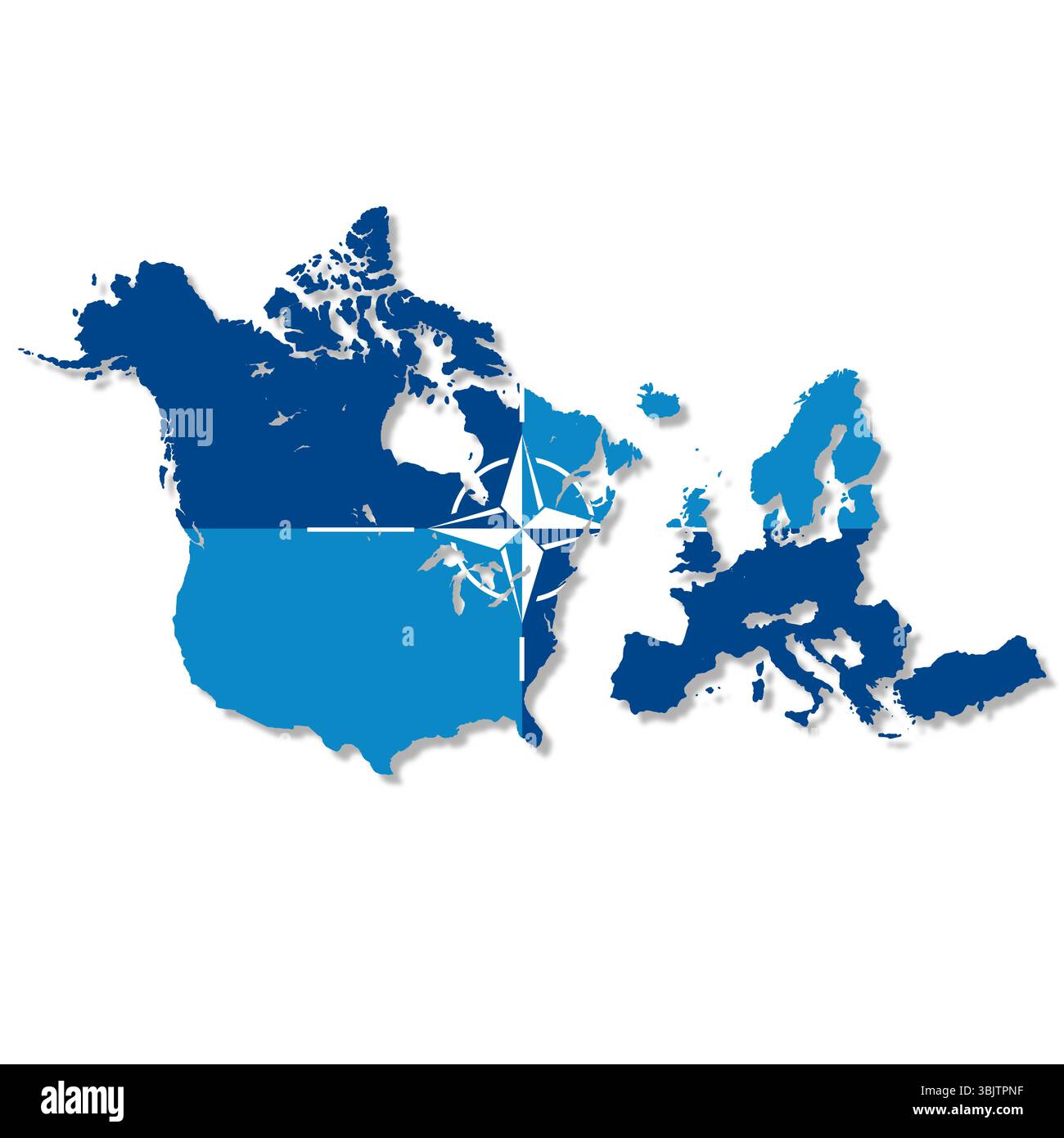 Nato countries map hi-res stock photography and images - Alamy