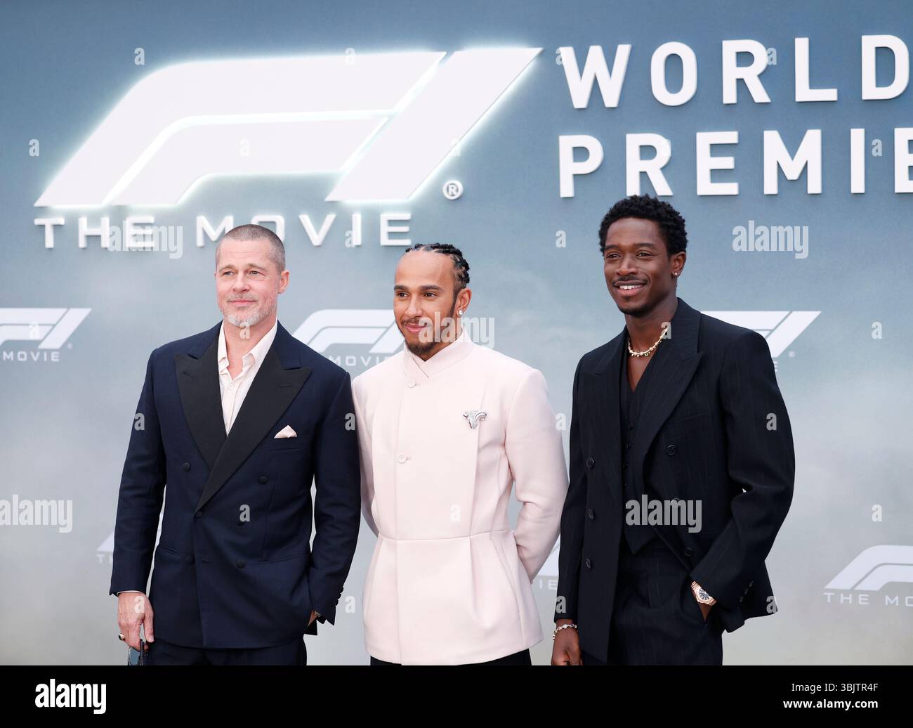 New York, United States. 16th June, 2025. Brad Pitt, British formula 1 ...