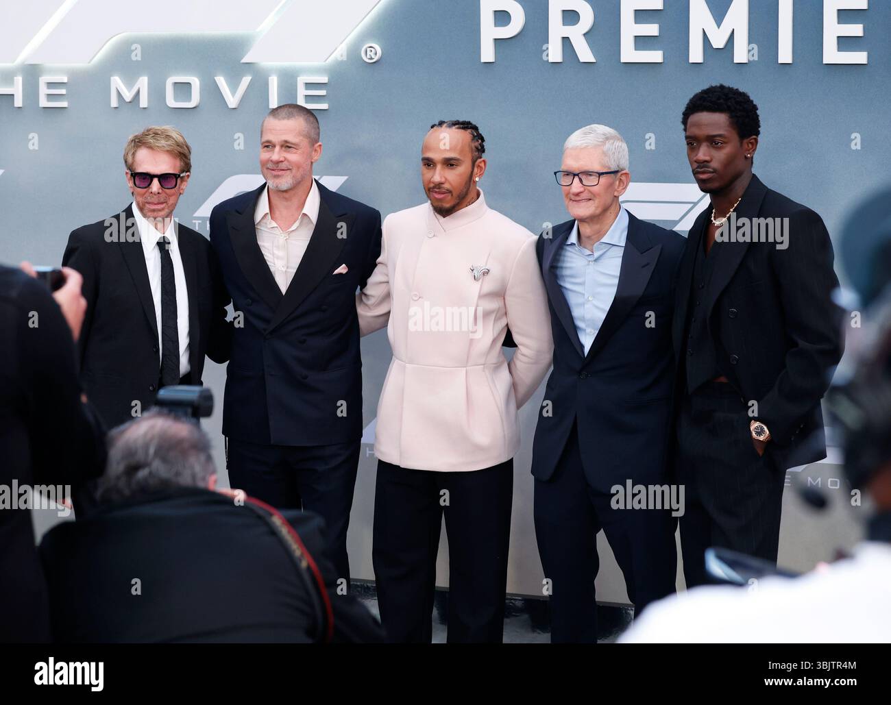 New York, United States. 16th June, 2025. Brad Pitt, British formula 1 ...