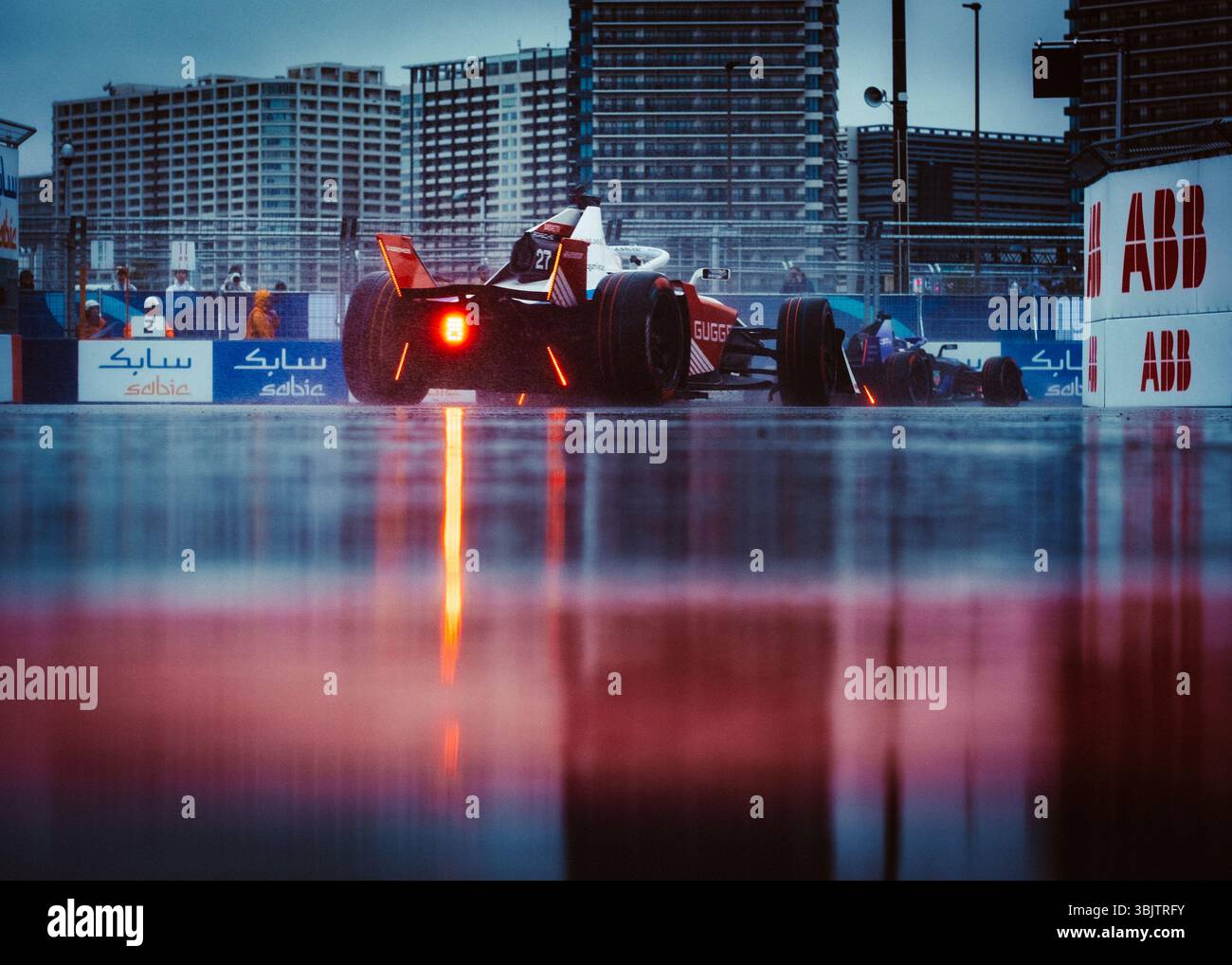 Andretti driver Jake Dennis in action during Saturdays wet race at the ...