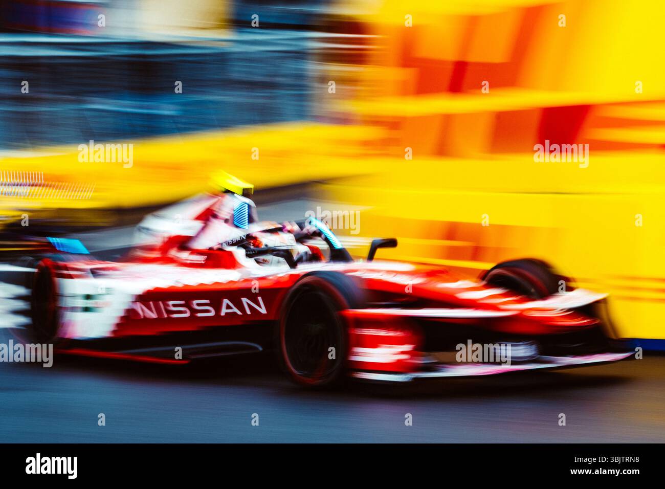 Nissan driver Norman Nato in action during Saturdays wet race at the ...