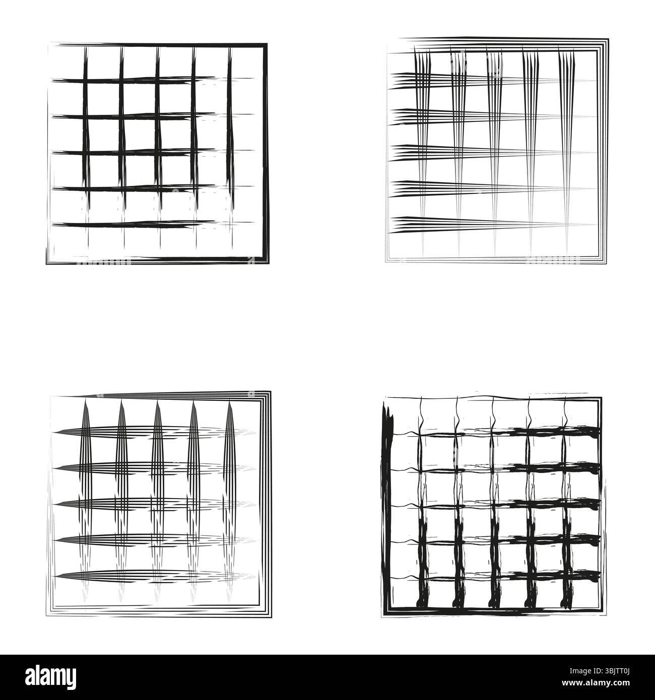 Four square grids geometric Stock Vector Images - Alamy