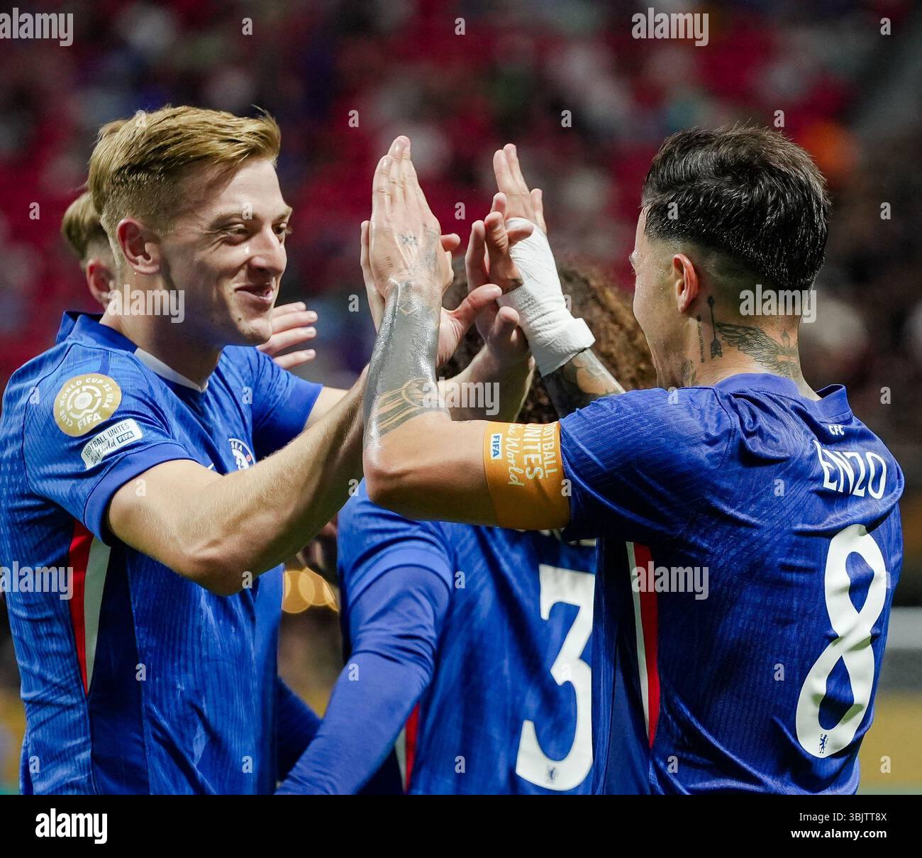 Atlanta, Georgia, USA. 16th June, 2025. Midfielder ENZO FERNANDEZ (8 ...