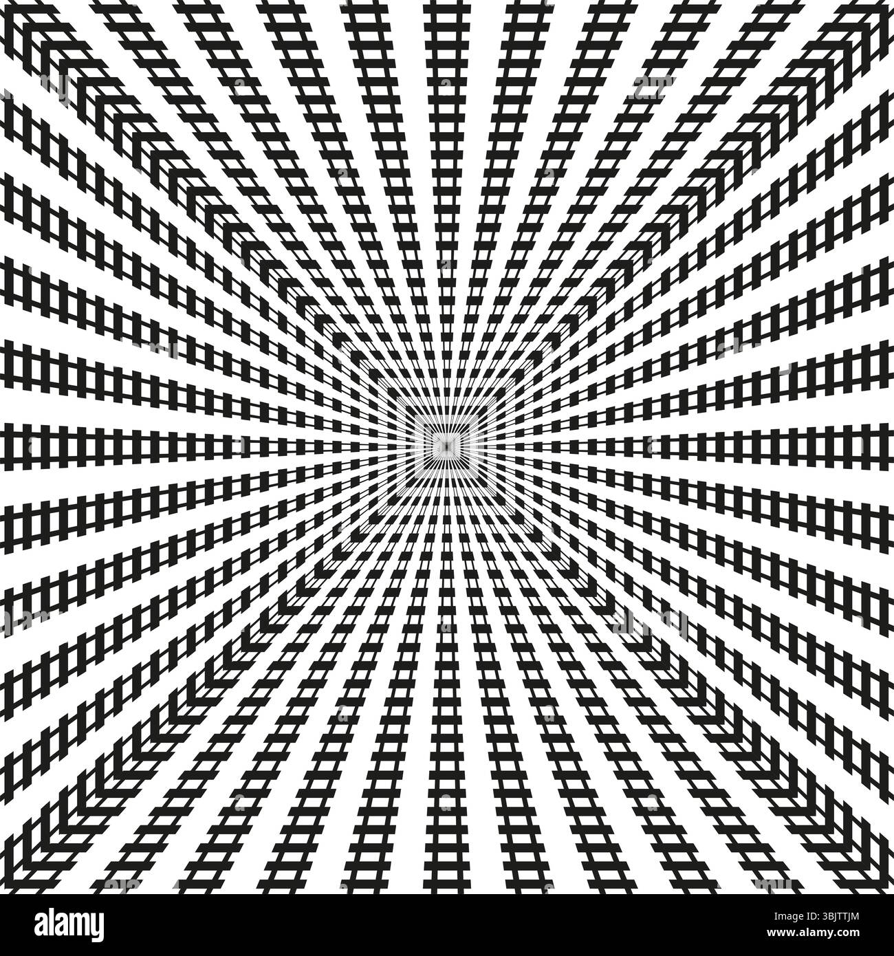 Circular warped grid. Optical twist vector. Deforming net structure ...