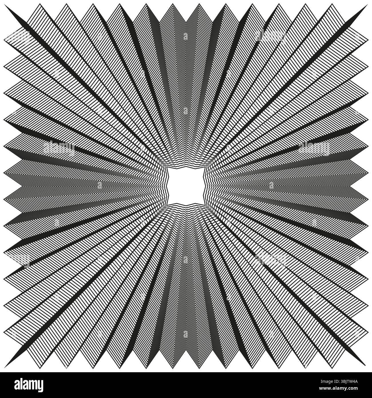 Starburst gradient shape. Radial stripe figure. Abstract optical form ...