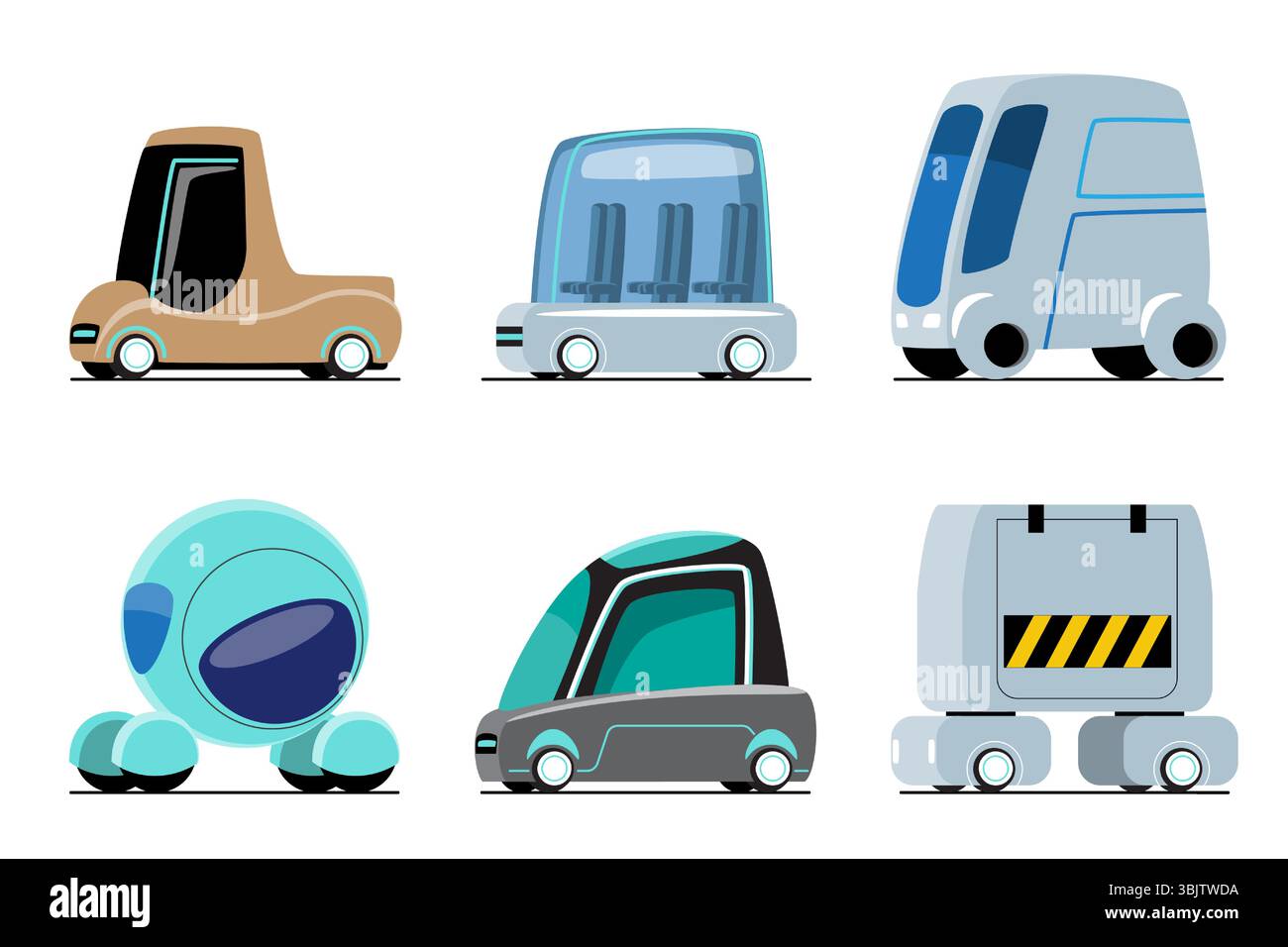 Futuristic car . Future sci-fi high technology vehicles cartoon ...