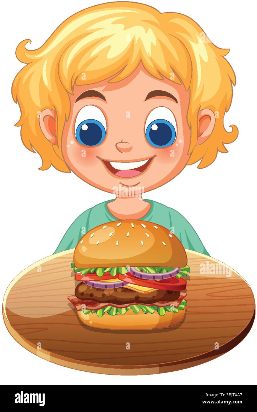 Child burger Cut Out Stock Images & Pictures - Alamy