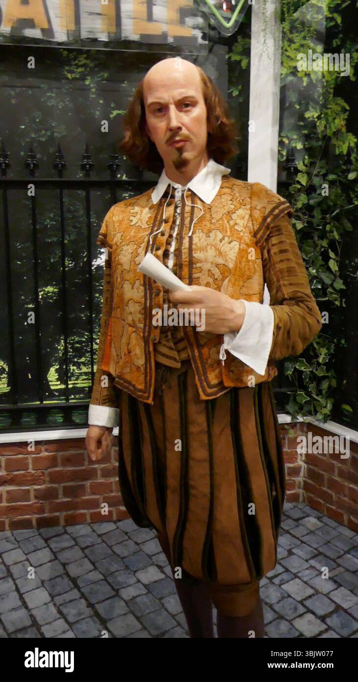 London, England 1st June 2025 William Shakespeare Wax Figure at Madame ...