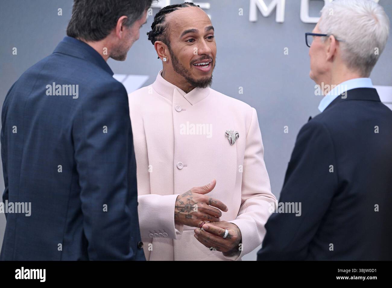 New York, USA. 16th June, 2025. Lewis Hamilton walking on the red ...