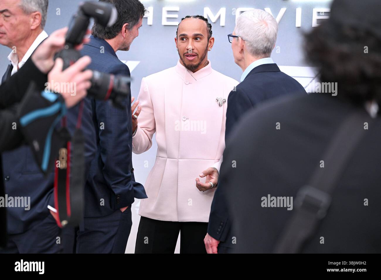 New York, USA. 16th June, 2025. Lewis Hamilton walking on the red ...