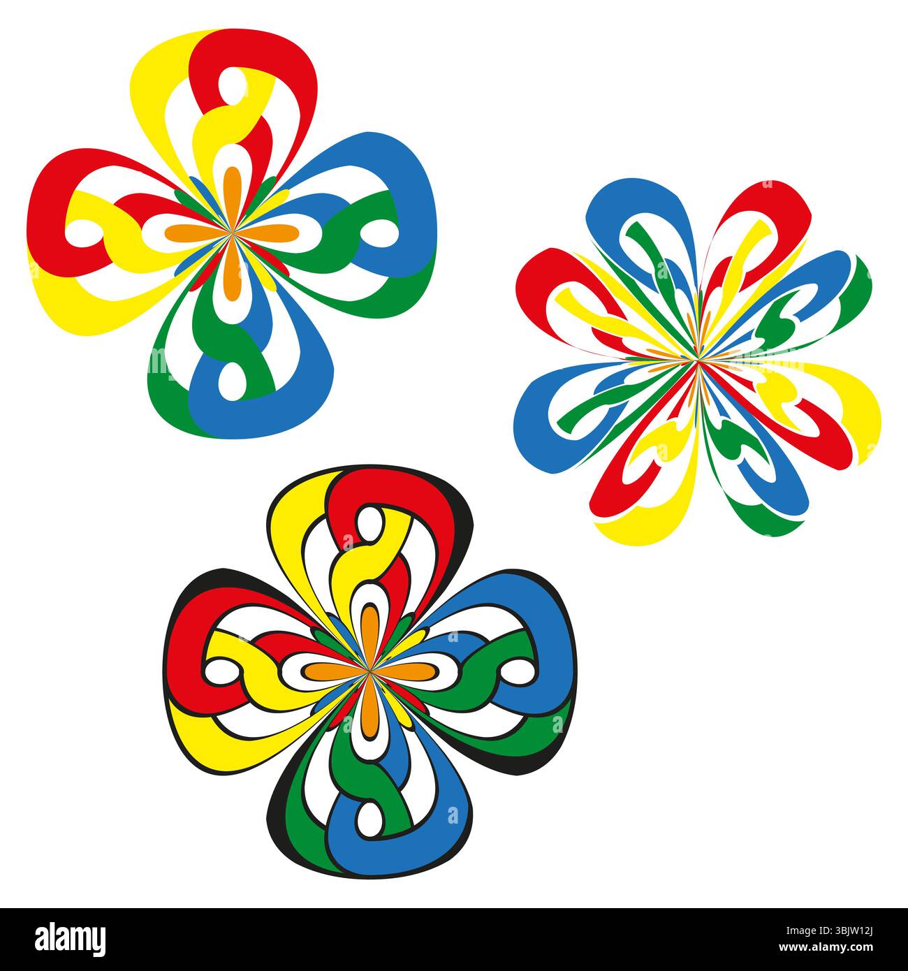 Abstract array of organic shapes Stock Vector Images - Alamy