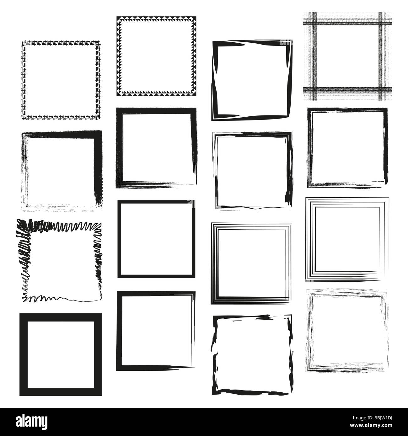 Square frame icon. Geometric grid symbol. White checker layout. Vector ...