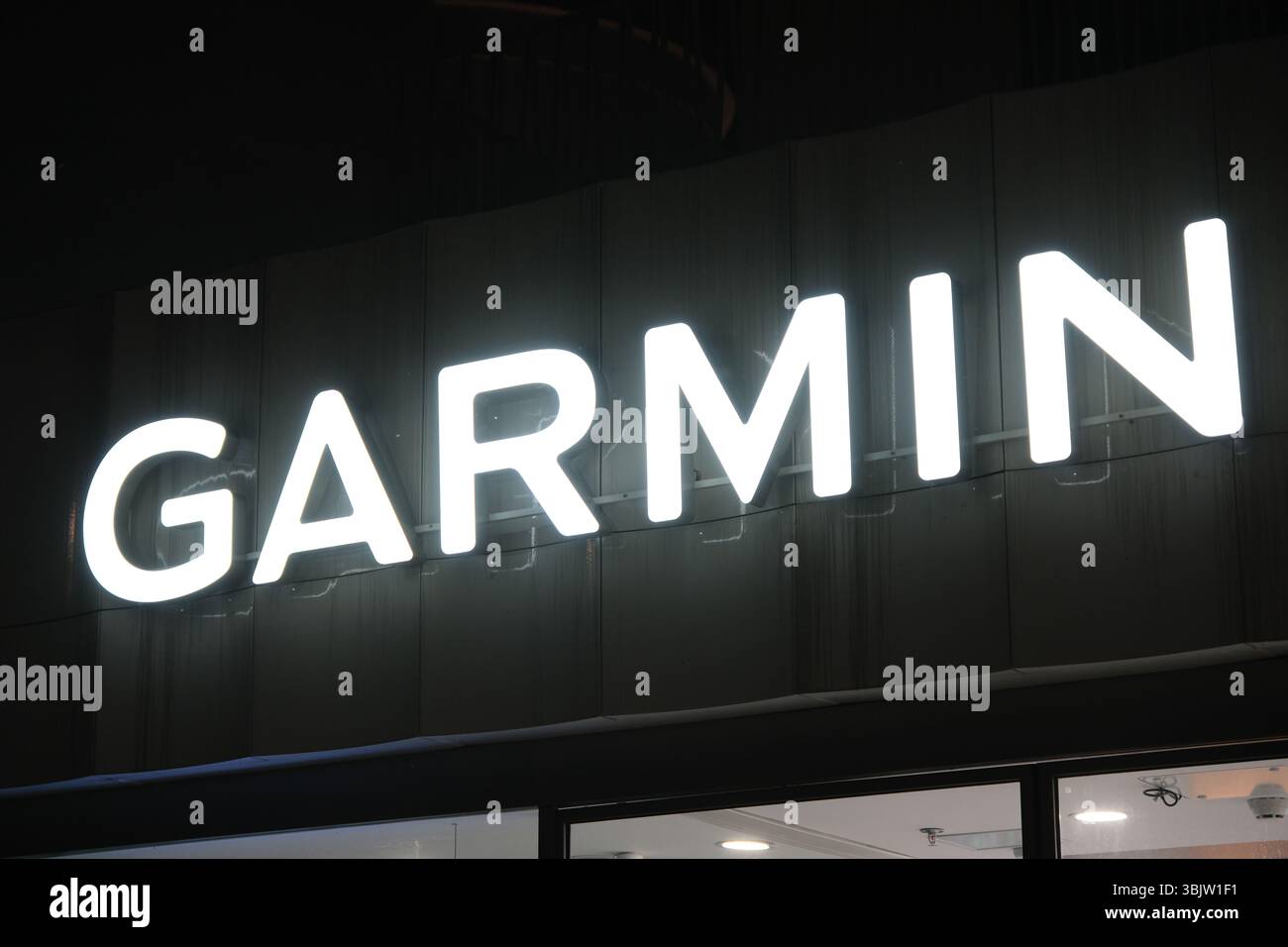 Shanghai,China-April 12th 2025: Garmin brand company logo Stock Photo ...