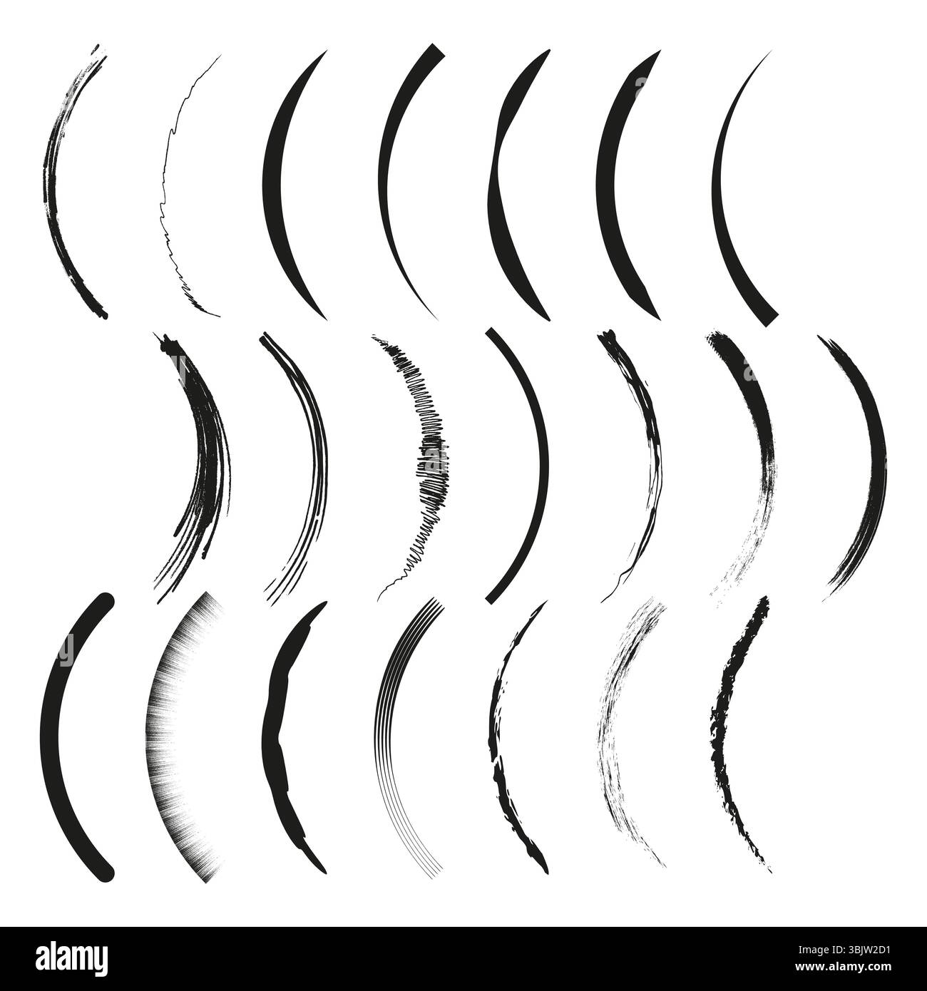 Ink stroke arc hi-res stock photography and images - Alamy