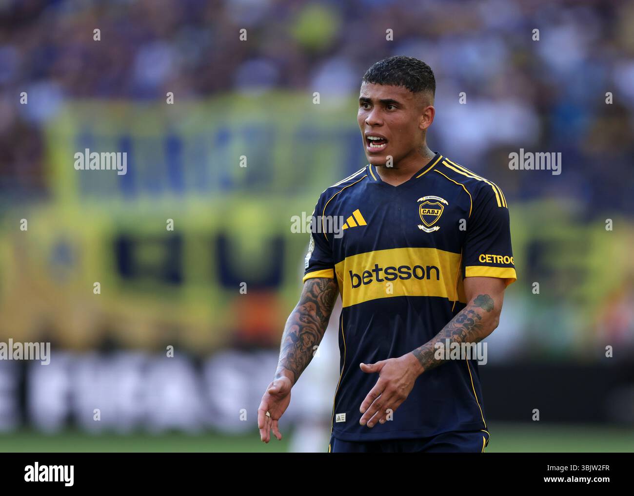 Miami Gardens, USA. 16th June, 2025. Ayrton Costa of Boca Juniors ...
