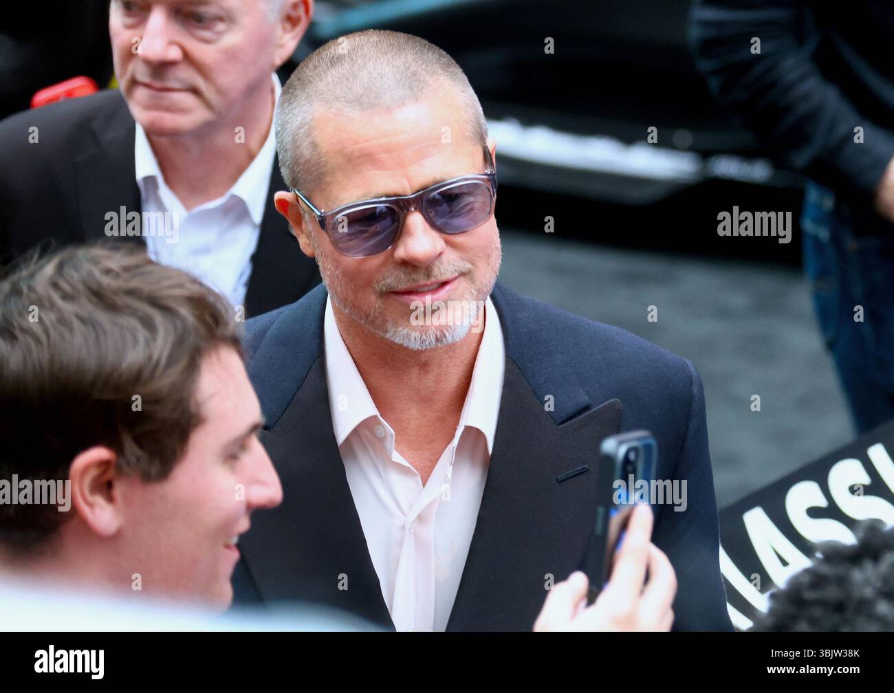 New York, USA. 16th June, 2025. Actor Brad Pitt arrives at the F1 movie ...