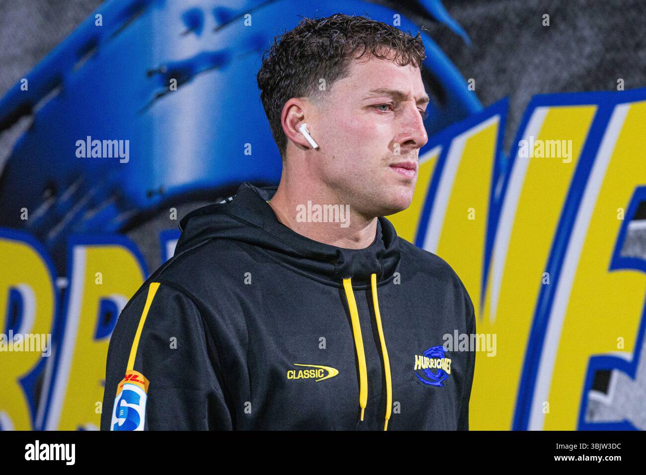 Wellington, NEW ZEALAND - MAY 16 : Hurricanes player Cam Roigard looks ...