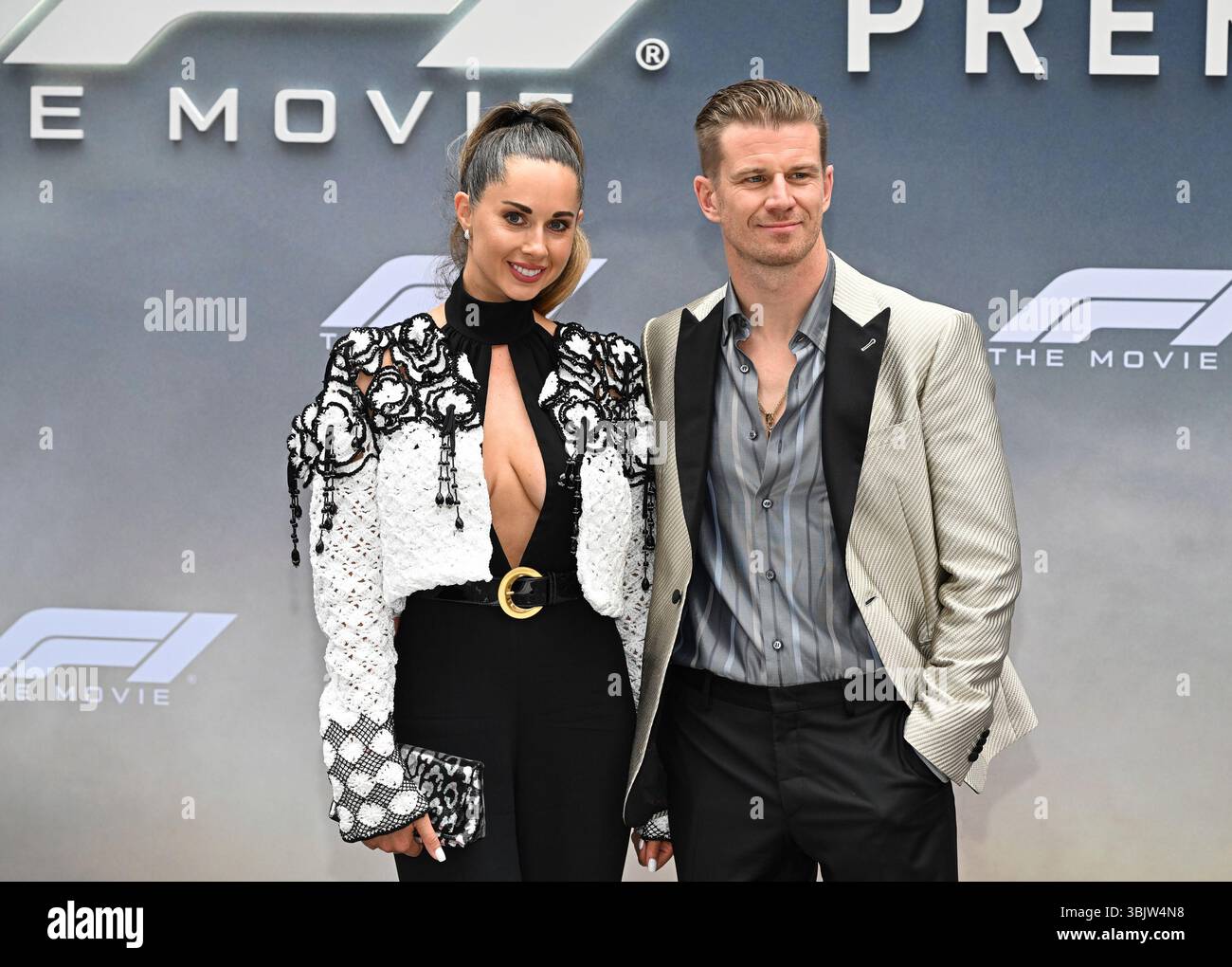 German Formula One driver Nico Hülkenberg, right, and Egle Ruskyte ...