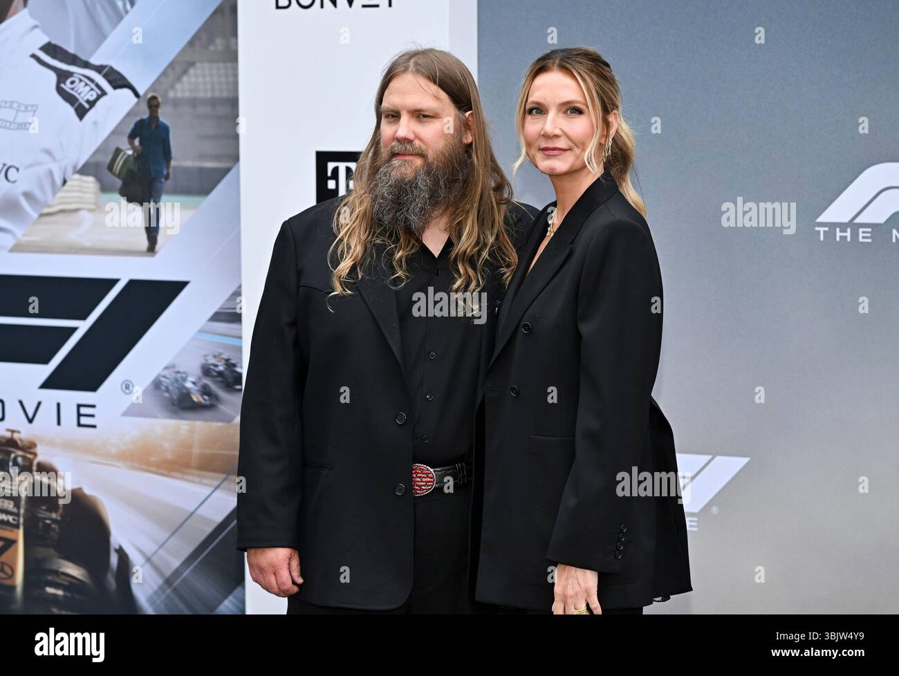 Chris Stapleton, left, and Morgane Stapleton attend the world premiere ...