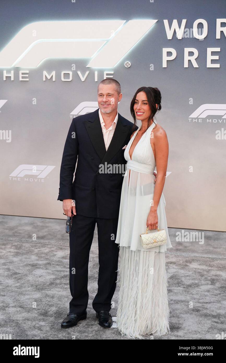 Brad Pitt, Ines de Ramon at arrivals for F1: THE MOVIE Premiere, Times ...