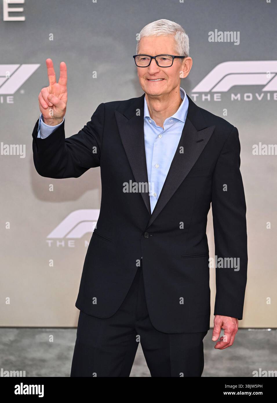 Apple CEO Tim Cook attends the world premiere of "F1 The Movie" in ...