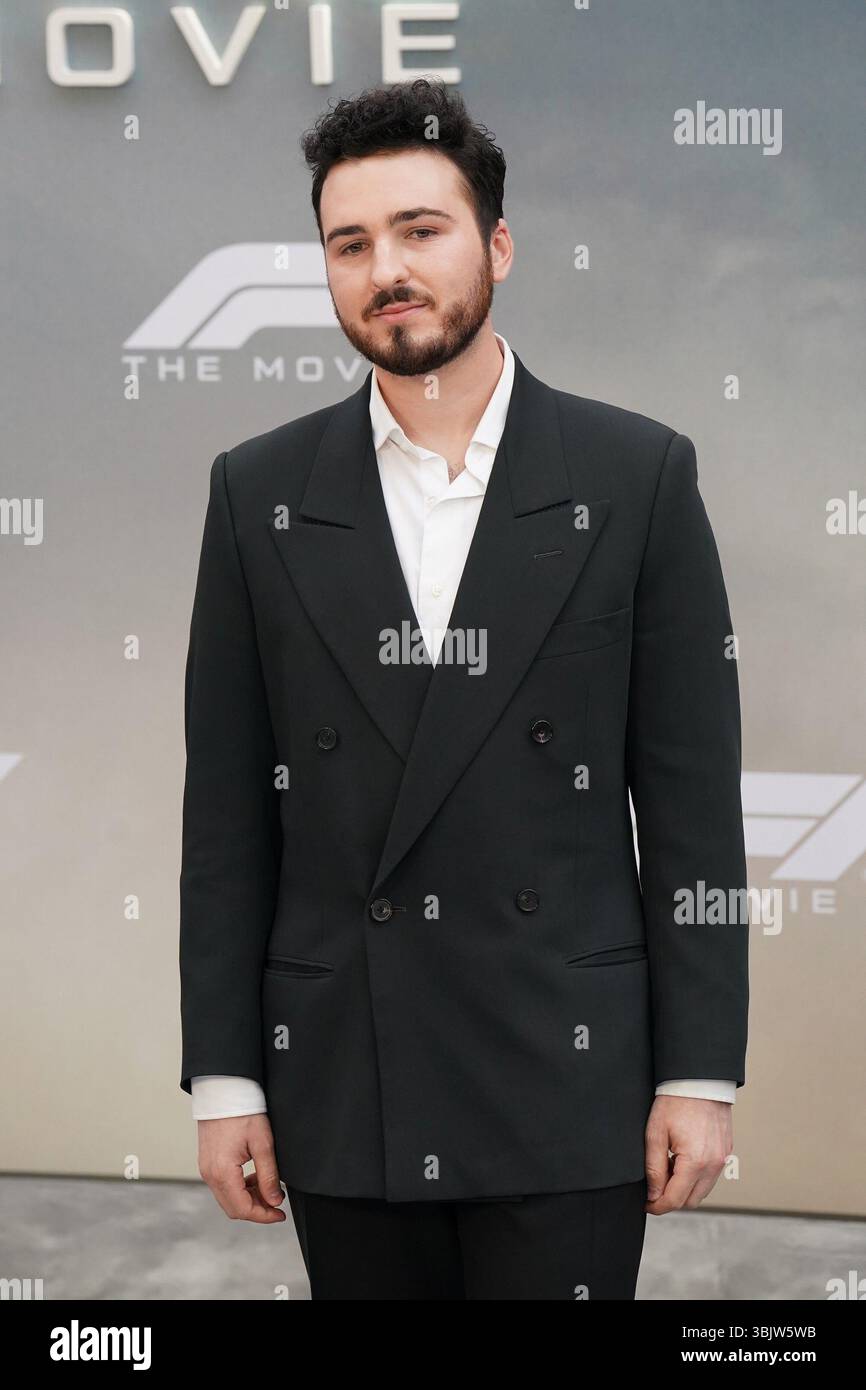 Ny. 16th June, 2025. Blake Slatkin at arrivals for F1: THE MOVIE ...