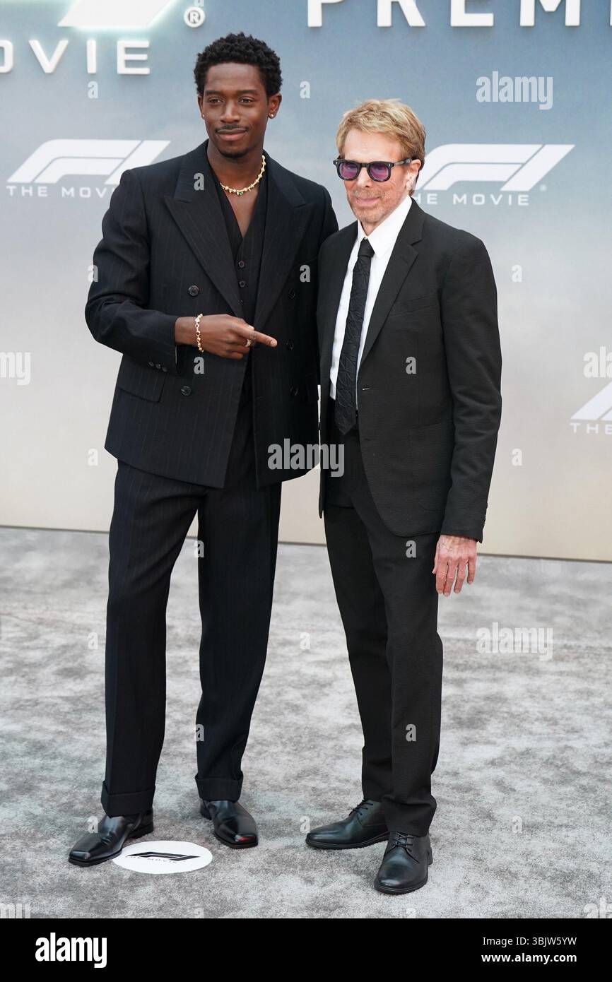 Ny. 16th June, 2025. Damson Idris, Jerry Bruckheimer at arrivals for F1 ...