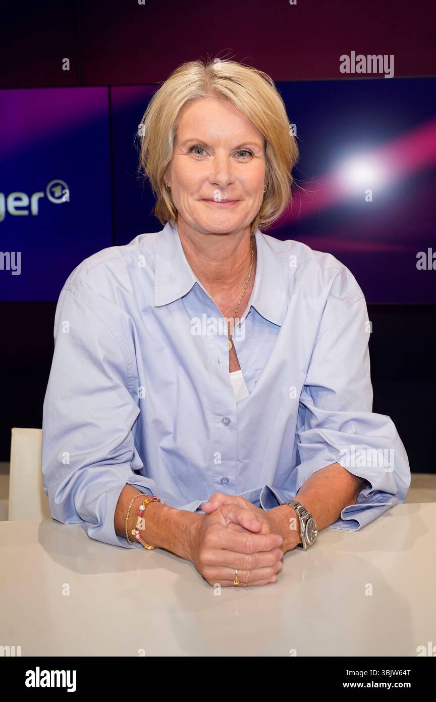 Susanne Gaschke in der ARD-Talkshow maischberger im Studio Berlin ...