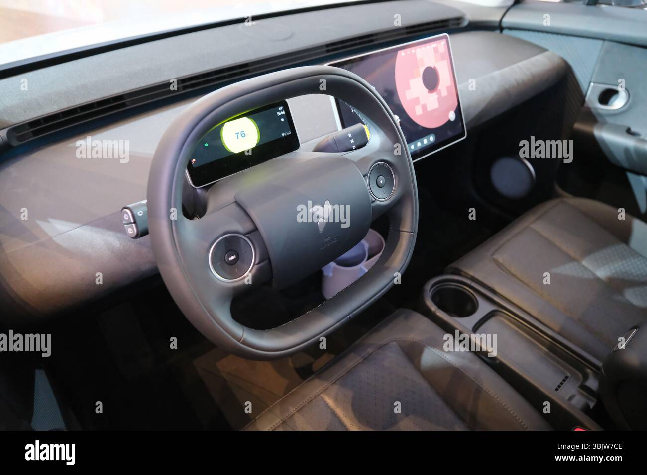 Shanghai,China-May 25th 2025: inside of firefly electric car Stock ...