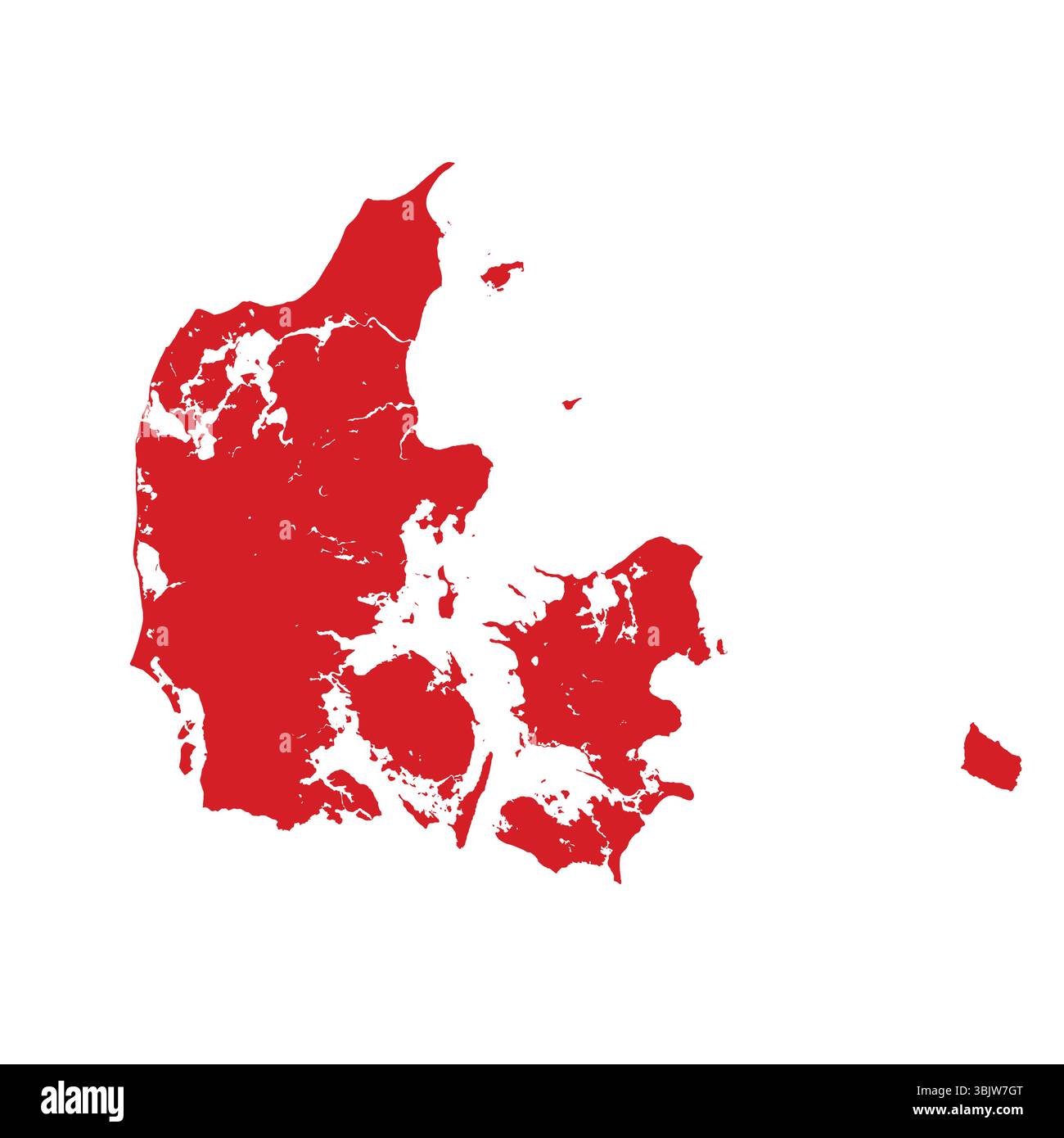 Map of Denmark, sign silhouette. World Map Globe. Vector Illustration isolated on white ...