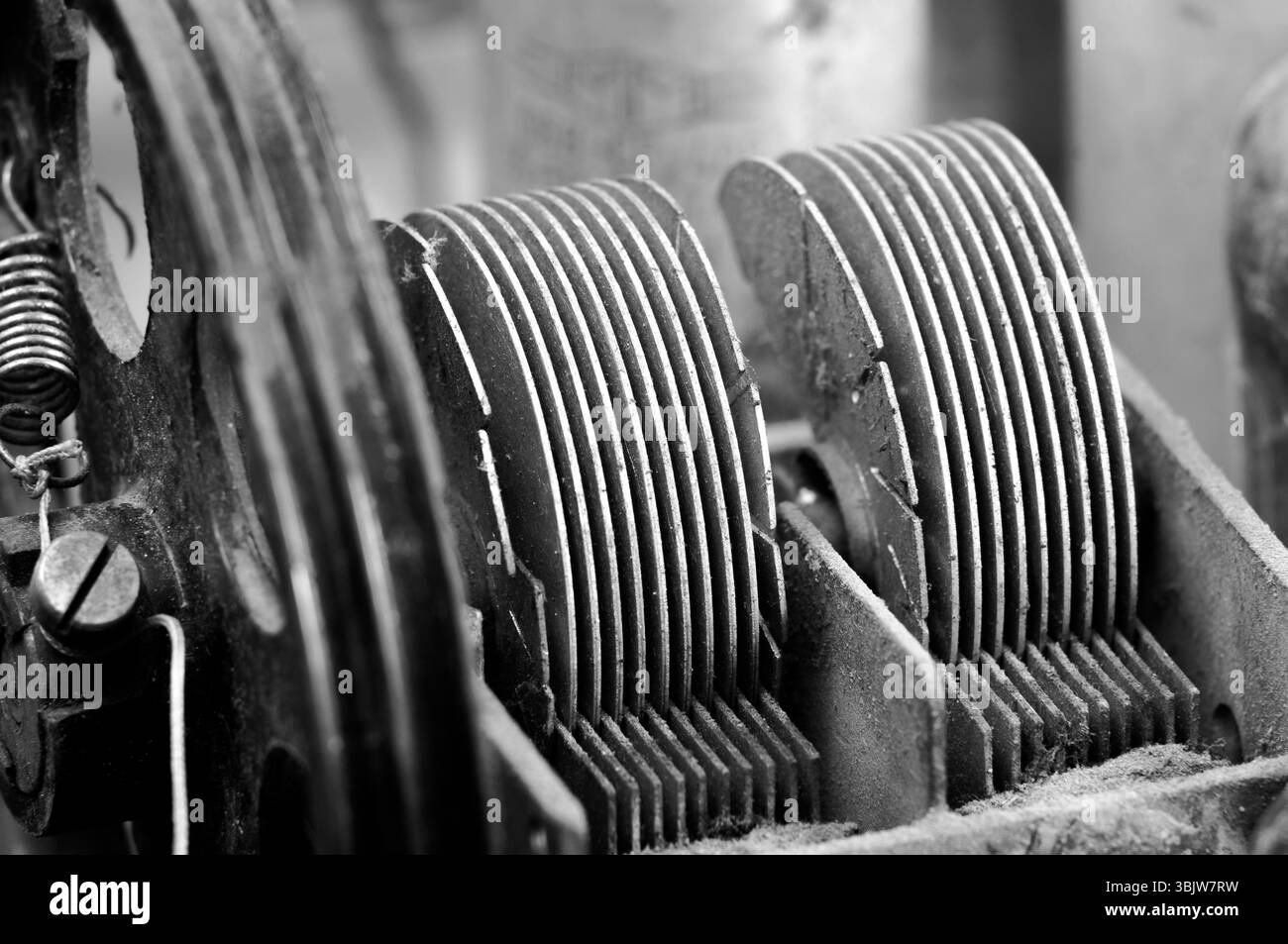 Part of an old communication device closeup Stock Photo - Alamy