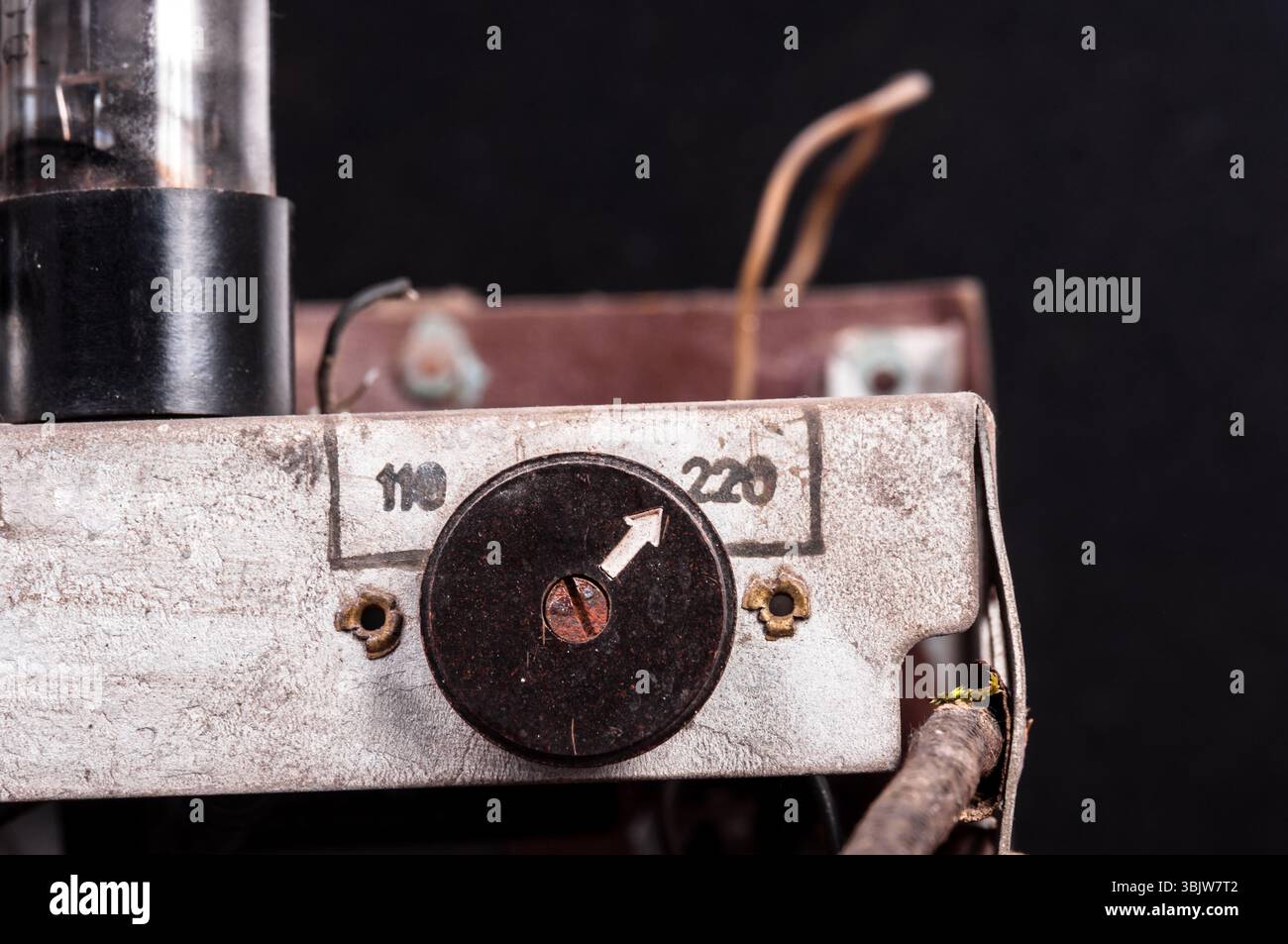 Part of an old communication device closeup Stock Photo - Alamy