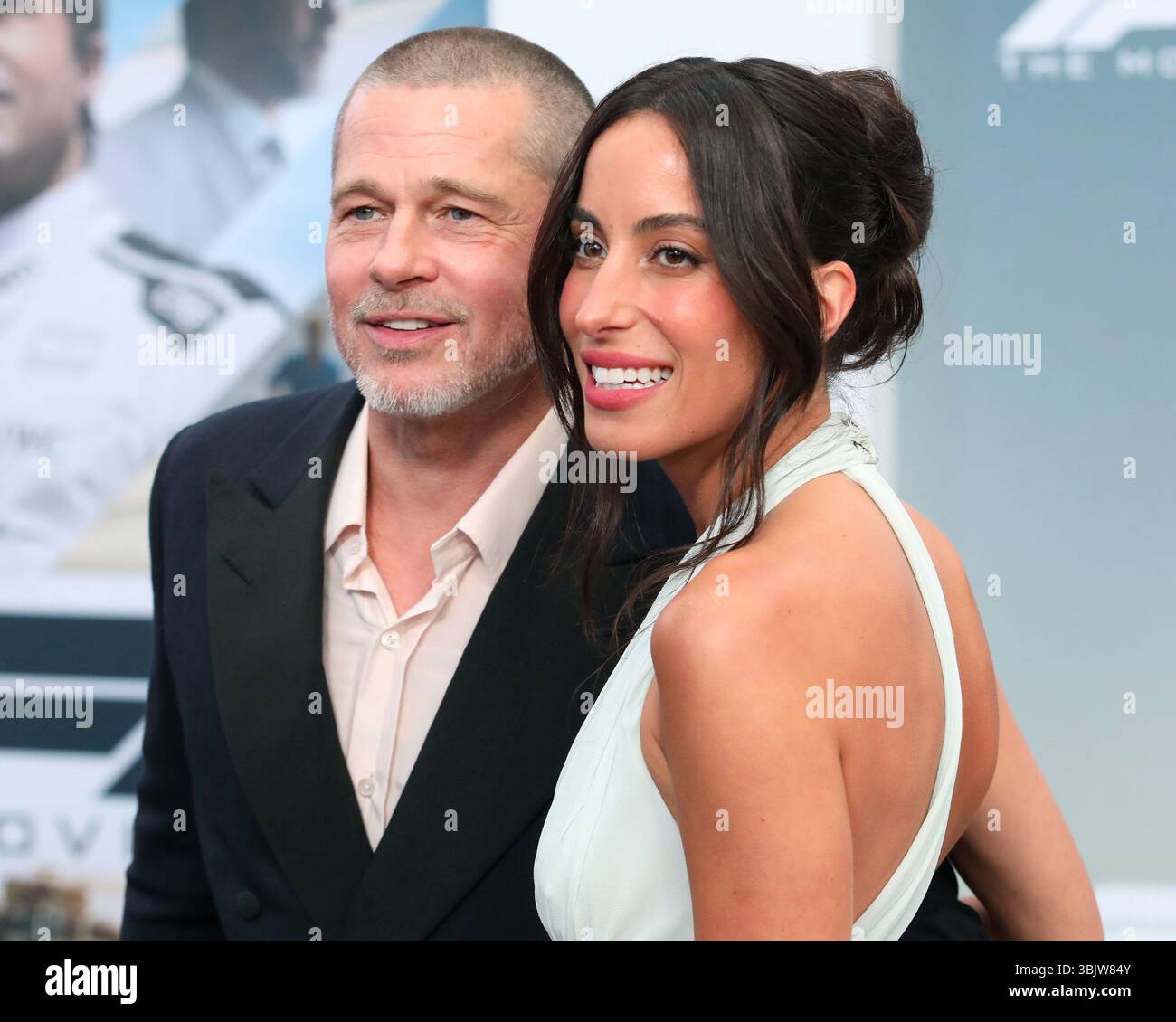 New York, New York, USA. 16 June 2025. Brad Pitt and Ines de Ramon ...