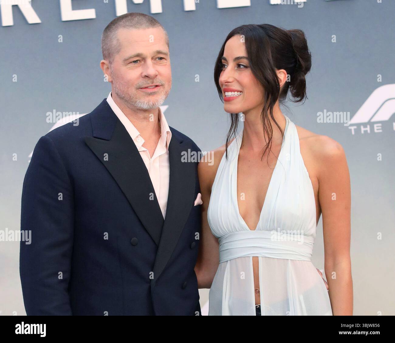 New York, New York, USA. 16 June 2025. Brad Pitt and Ines de Ramon ...