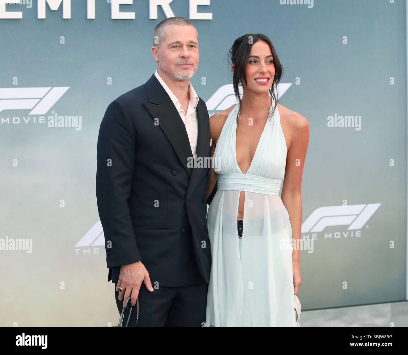 New York, New York, USA. 16 June 2025. Brad Pitt and Ines de Ramon ...