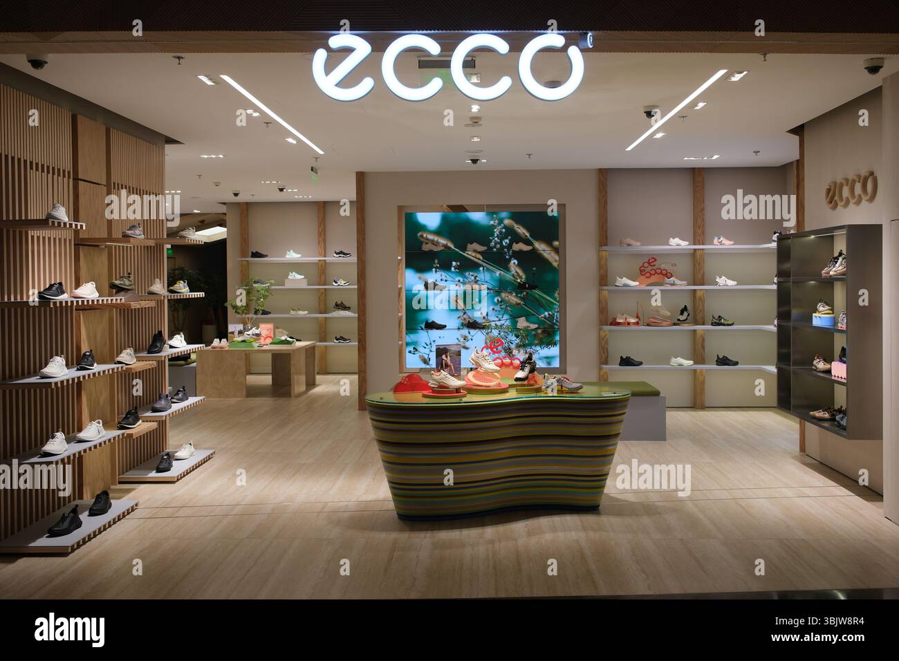 Shanghai,China-Feb.8th 2025: ECCO brand shoes store Stock Photo - Alamy