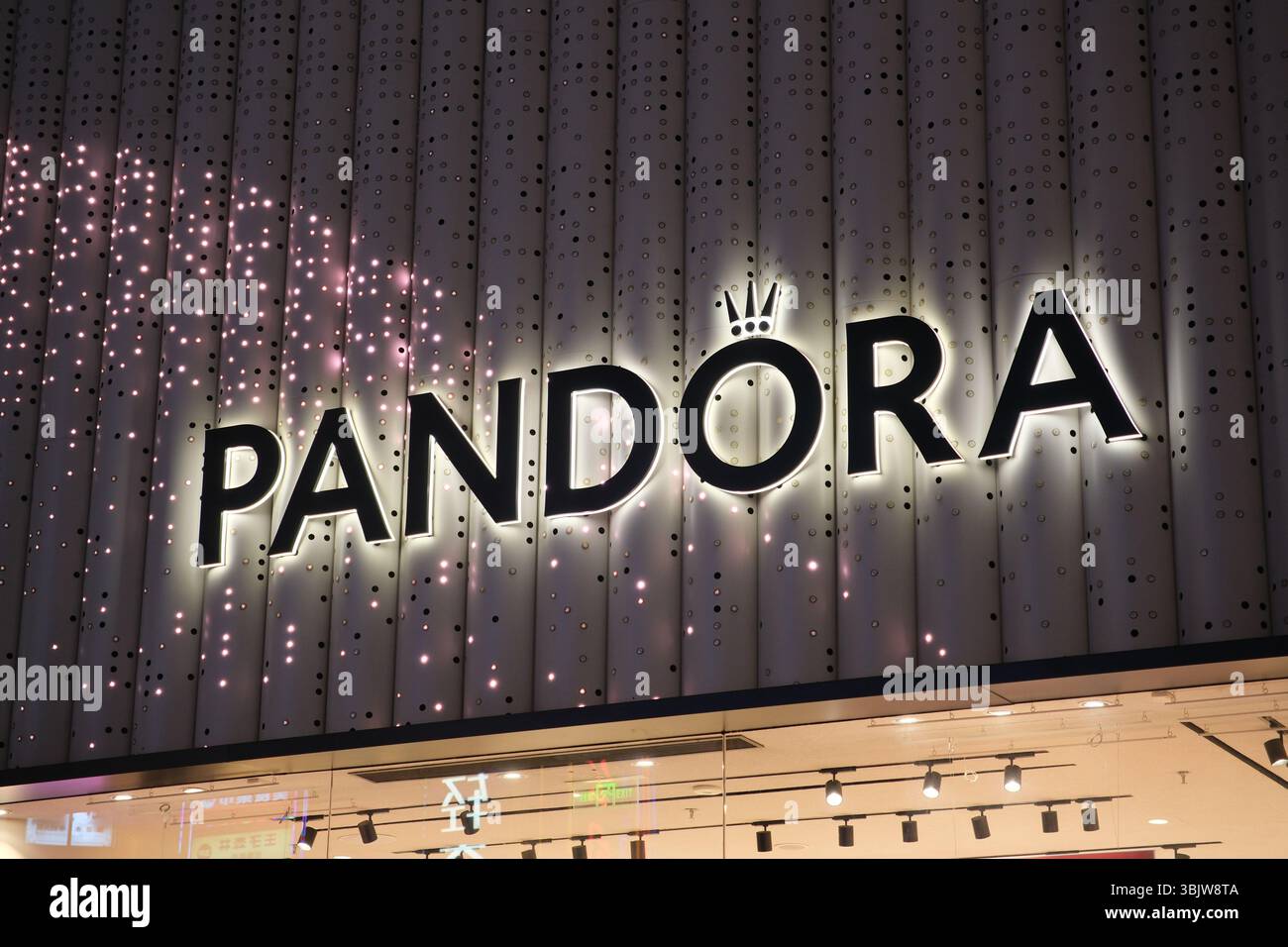 Shanghai,China-Feb.14th 2025: PANDORA company brand logo Stock Photo ...
