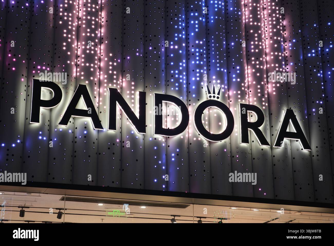 Shanghai,China-Feb.14th 2025: PANDORA company brand logo Stock Photo ...