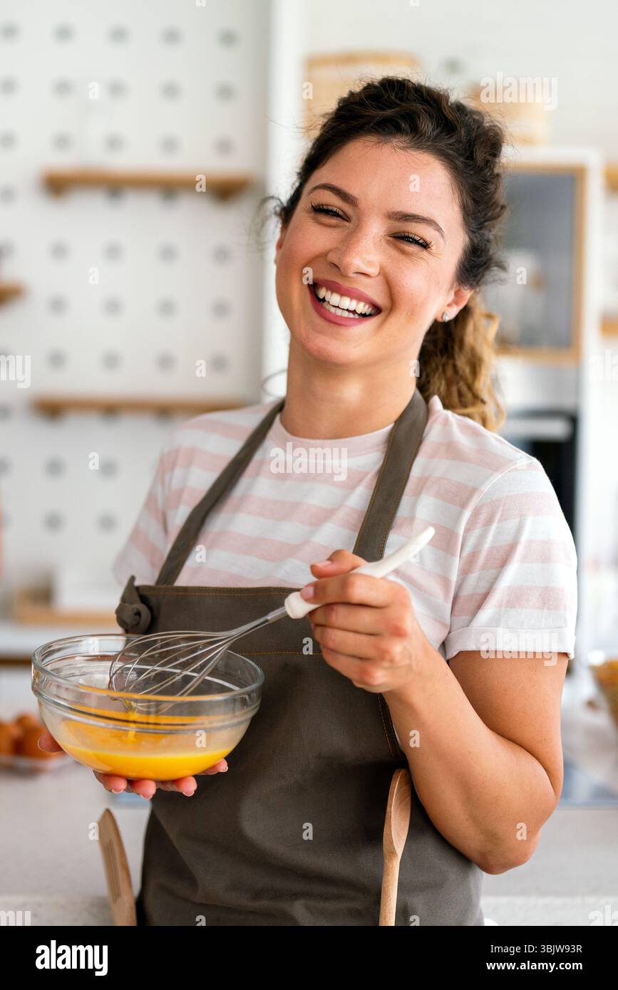 Professional success personal chef cook in customer private kitchen ...