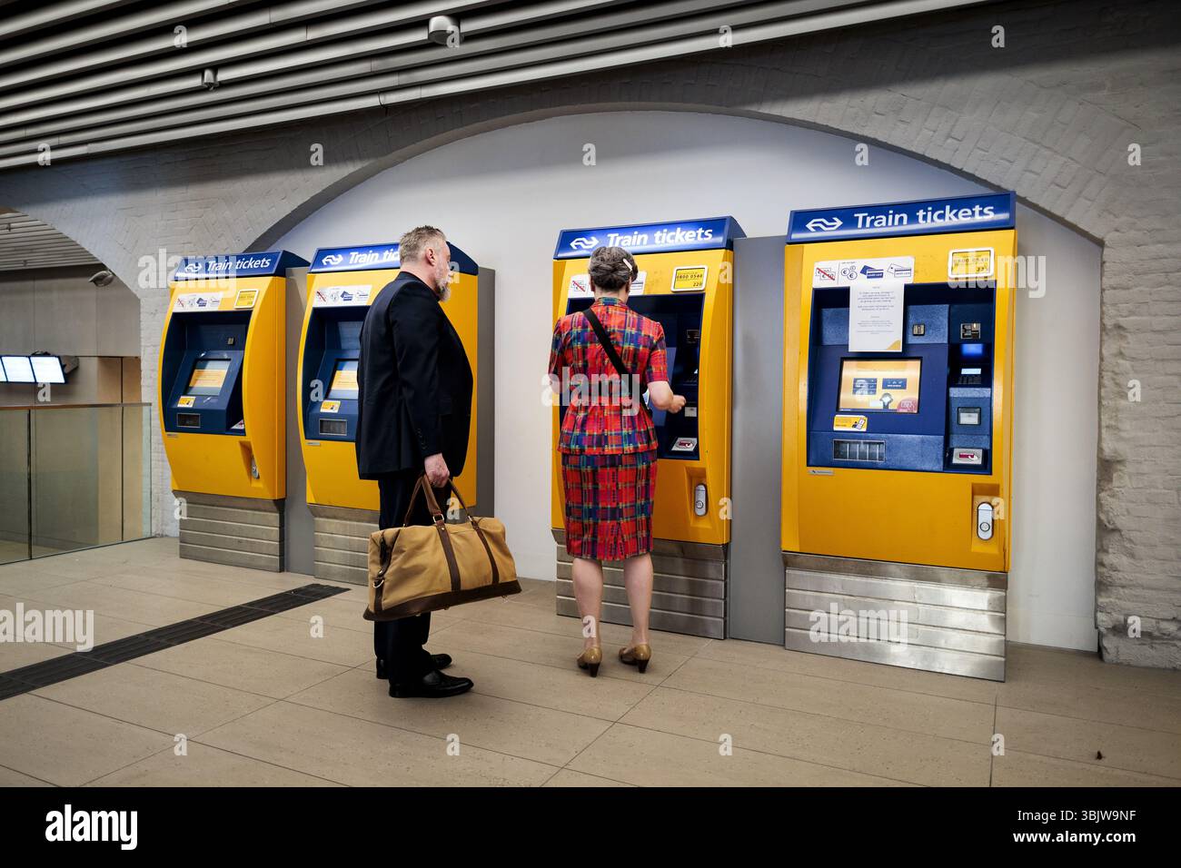 AMSTERDAM - Amsterdam Central during a new NS train strike. Train ...