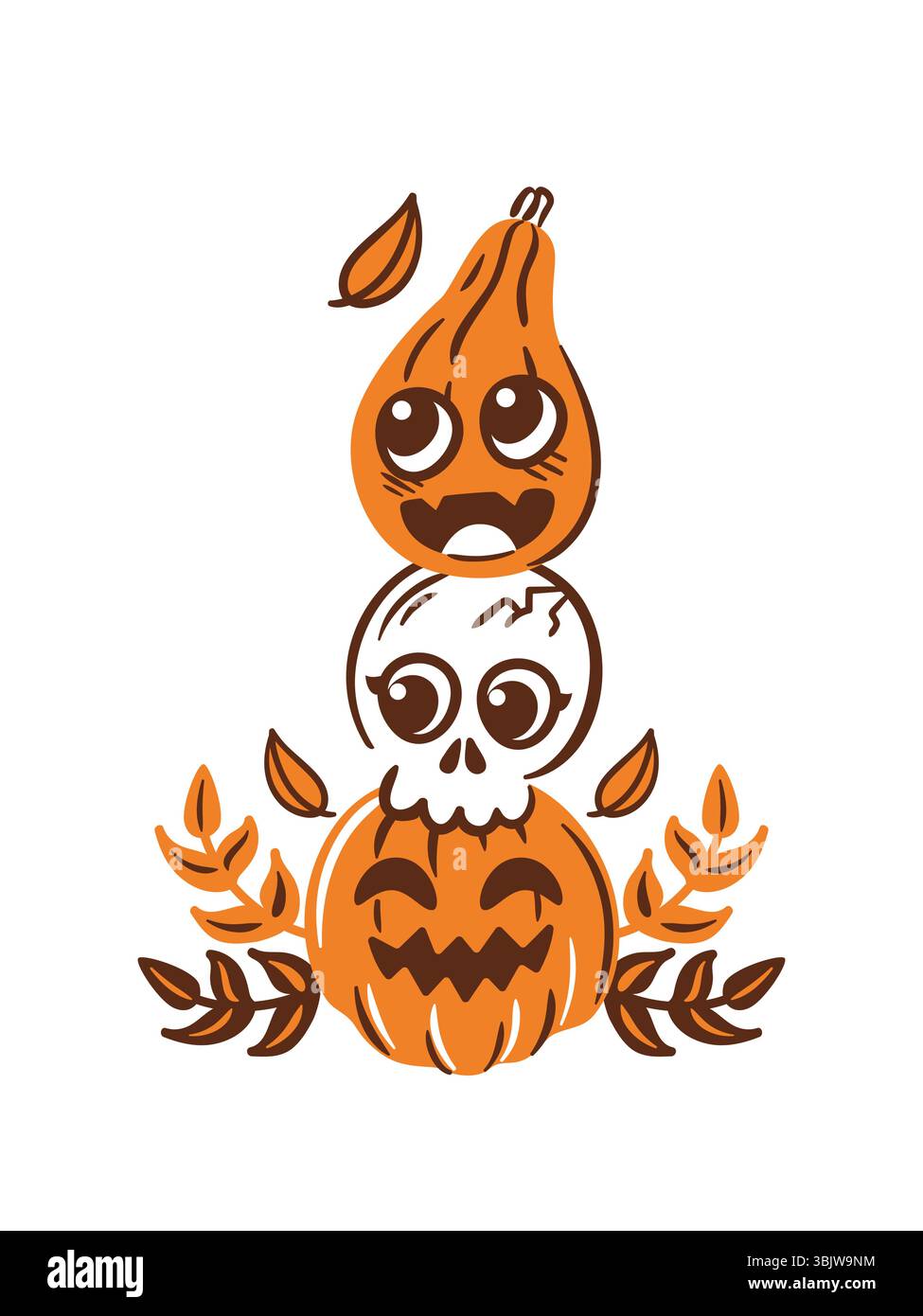 Pyramid pumpkins Stock Vector Images - Alamy
