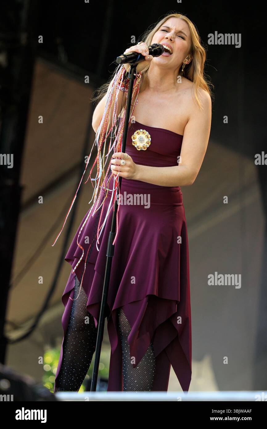 Oslo, Norway. 13th, June 2025. The Norwegian-Sami singer Ella Marie ...