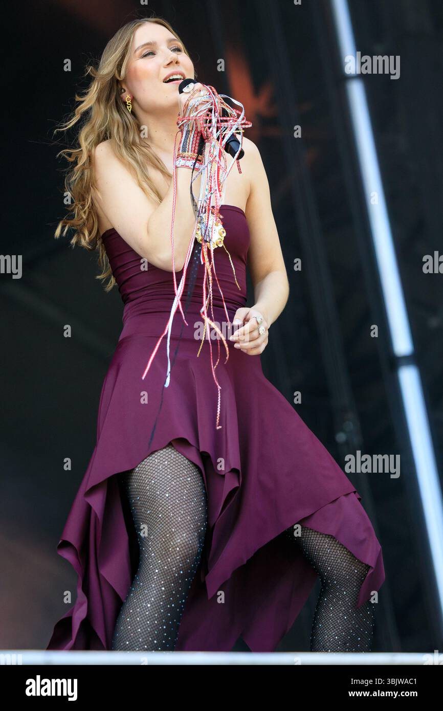 Oslo, Norway. 13th, June 2025. The Norwegian-Sami singer Ella Marie ...