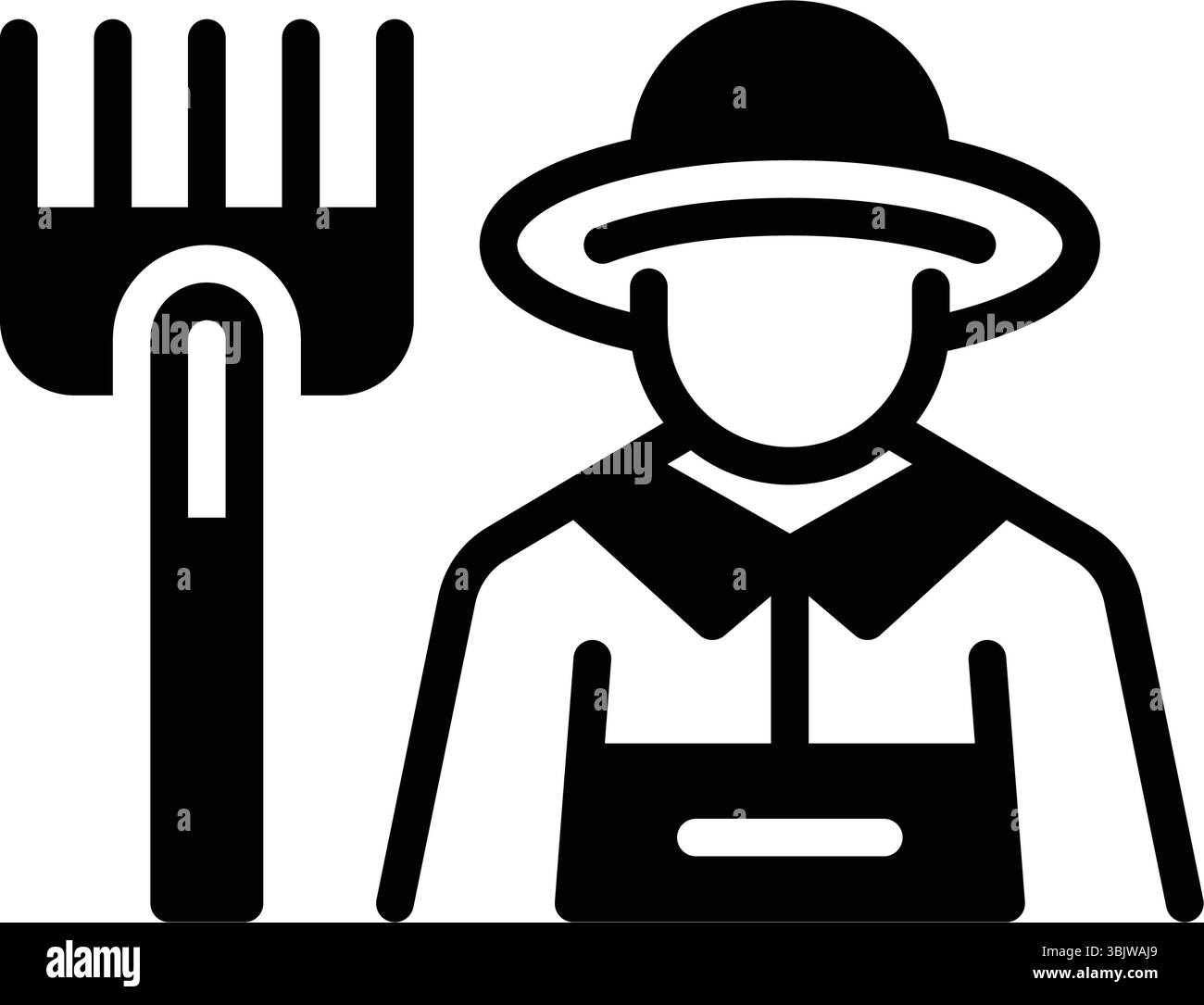 Icon for farmer, peasant Stock Vector Image & Art - Alamy