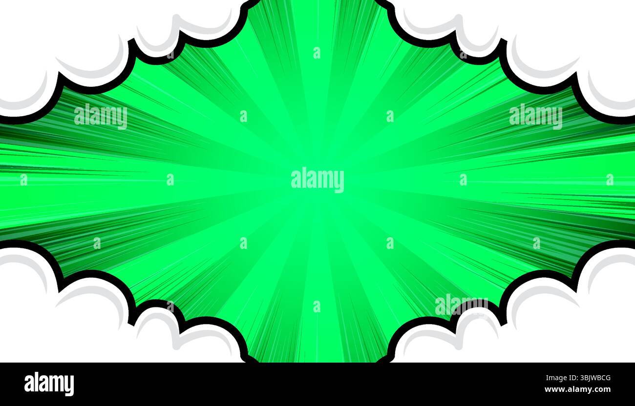 Comic Cartoon Background Design Template. vector illustration Stock ...