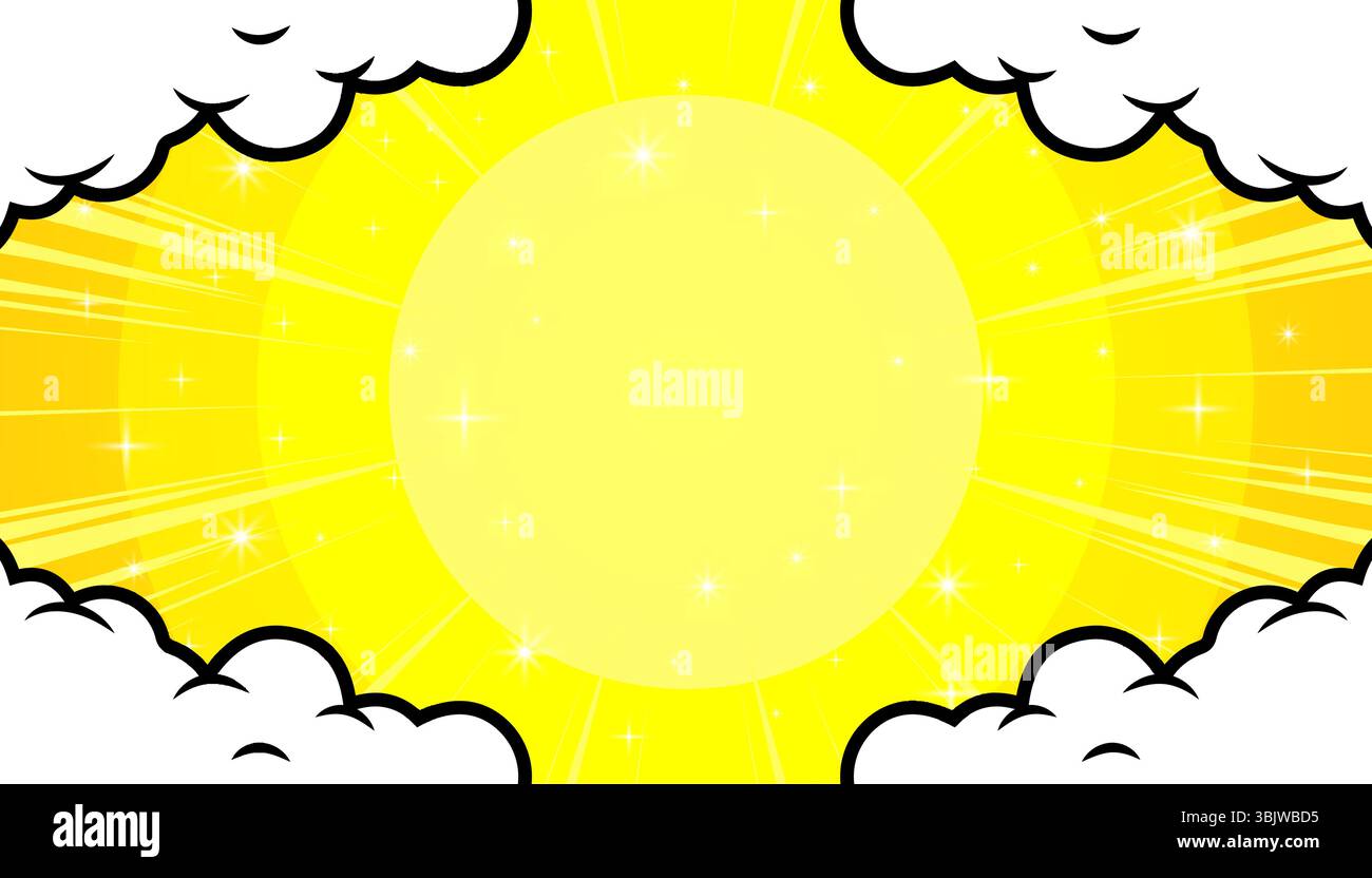 Comic Cartoon Background Design Template. vector illustration Stock ...